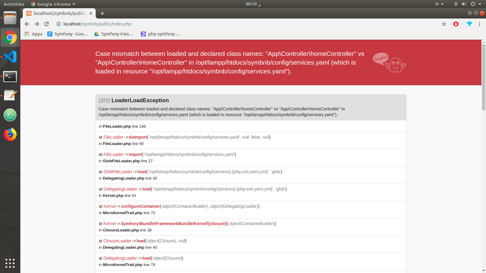Résolu Symfony Case Mismatch Between Loaded And Declared Symfony Case Mismatch Between